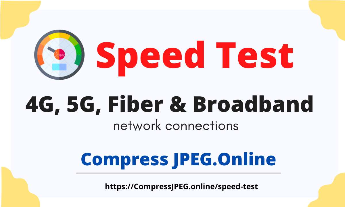 Speed Test - 4G, 5G & BroadBand Internet connection